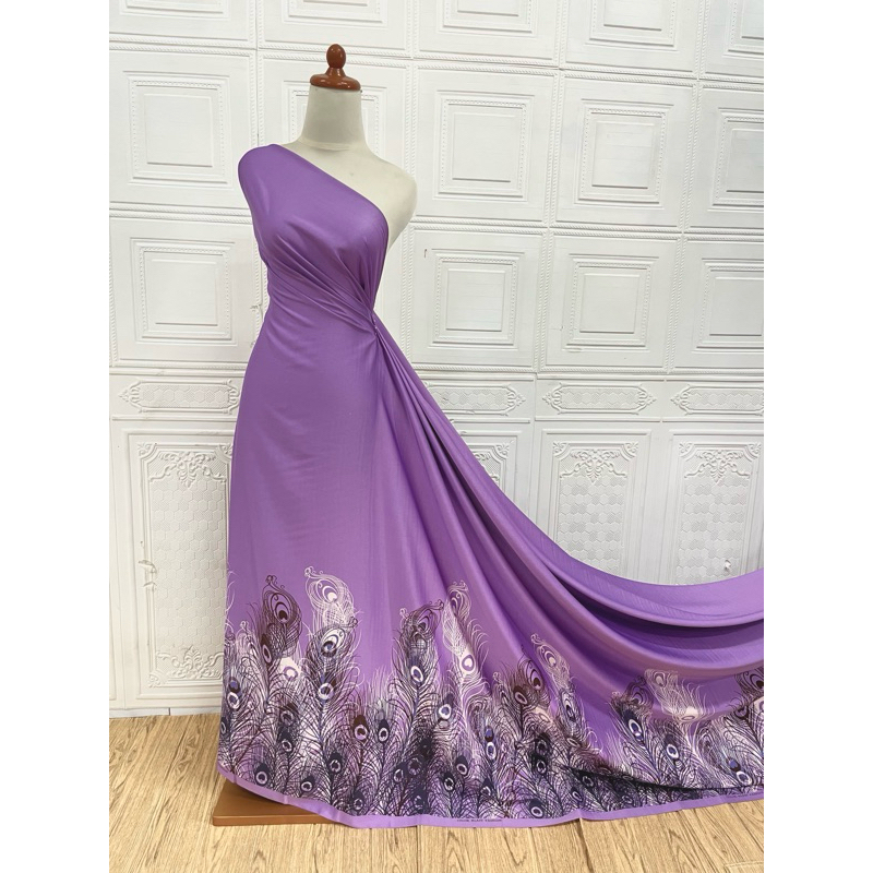 Jual Bahan Silk motif bunga pinggir 1 sisi | Shopee Indonesia