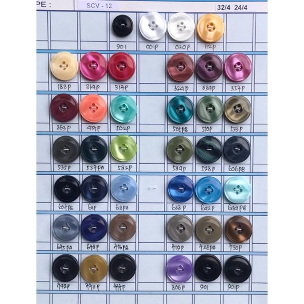 Jual kancing scv 12 besar / kancing baju / kancing kemeja / Kaitan Baju ...