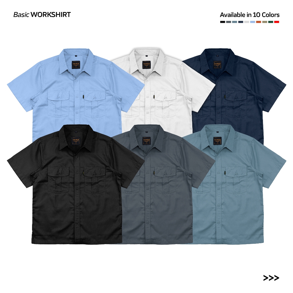 Jual Engineer Workwear - Basic Workshirt Short Sleeve- SERI KEMEJA ...