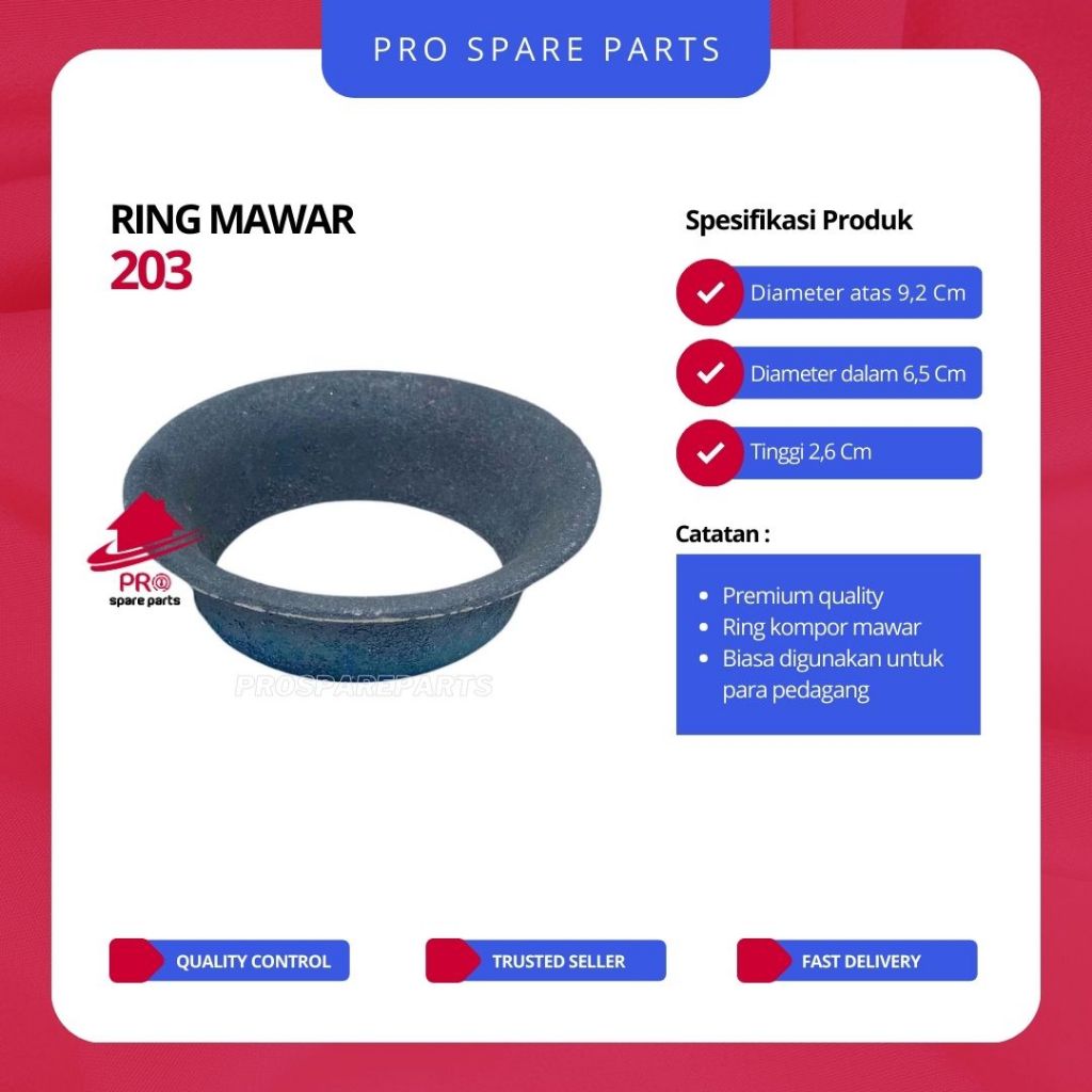 Jual Ring Mawar 203 - Kepala Semawar / Mangkok Api Kompor Gas Tekanan ...