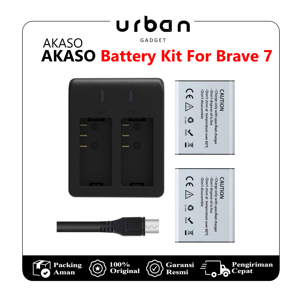 Jual Akaso Battery Kit For Brave 7 | Shopee Indonesia
