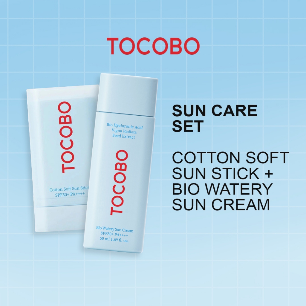 Jual TOCOBO Light Shield Set: Bio Water Sun Cream SPF50+ PA ...