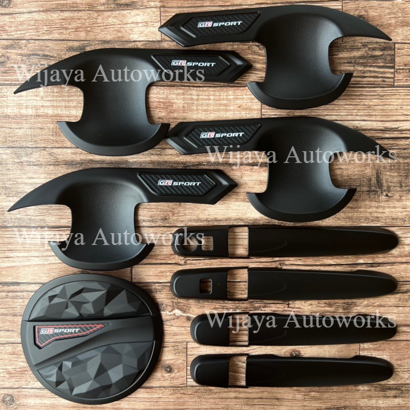 Jual Paket Outer Handle Tank Cover Bensin All New Rush GR Sport Hitam Doff | Shopee Indonesia