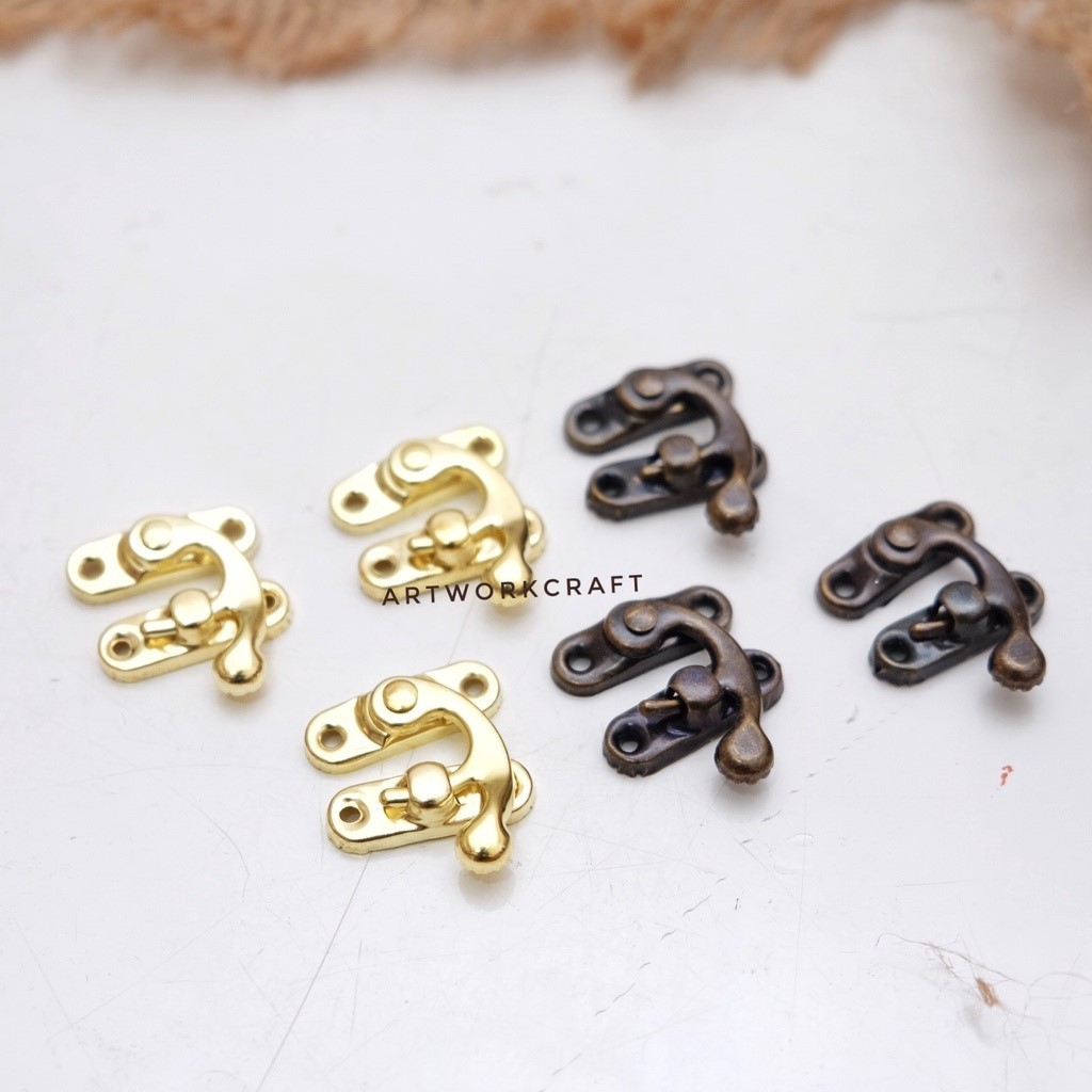 Jual 100 pcs Kunci C / Grendel Pengait Box /Kotak Perhiasan / Box ...