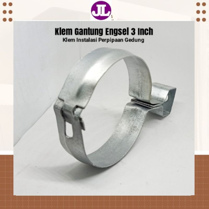 Jual Klem Gantung Engsel Pipa 3 Inch Instalasi Pipa Gedung Hanger Clamp ...