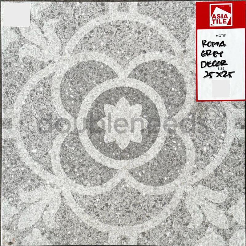 Jual KERAMIK LANTAI KAMAR MANDI ROMA 25x25 / KERAMIK LANTAI MOTIF BUNGA ...