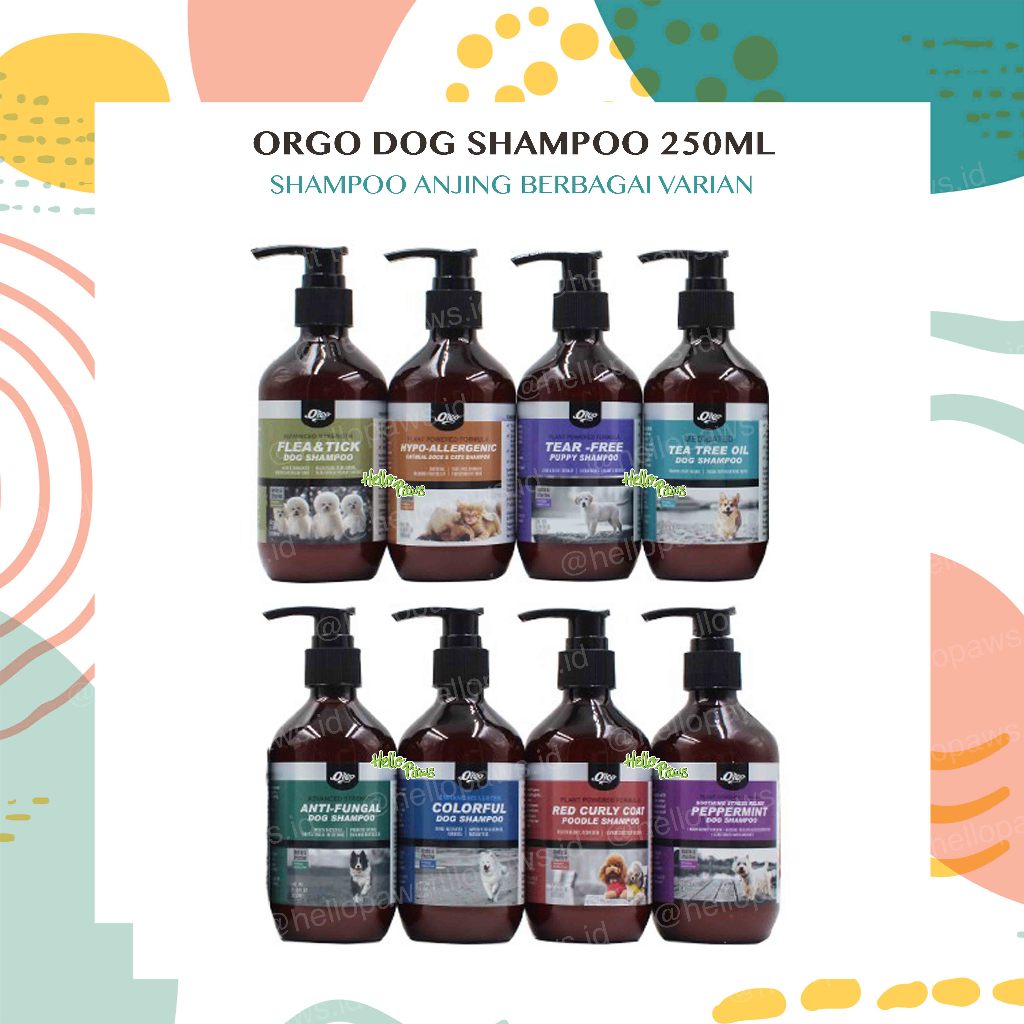 Jual Orgo Dog Shampoo 250ml - Shampoo Anjing Hewan Berbagai Varian ...