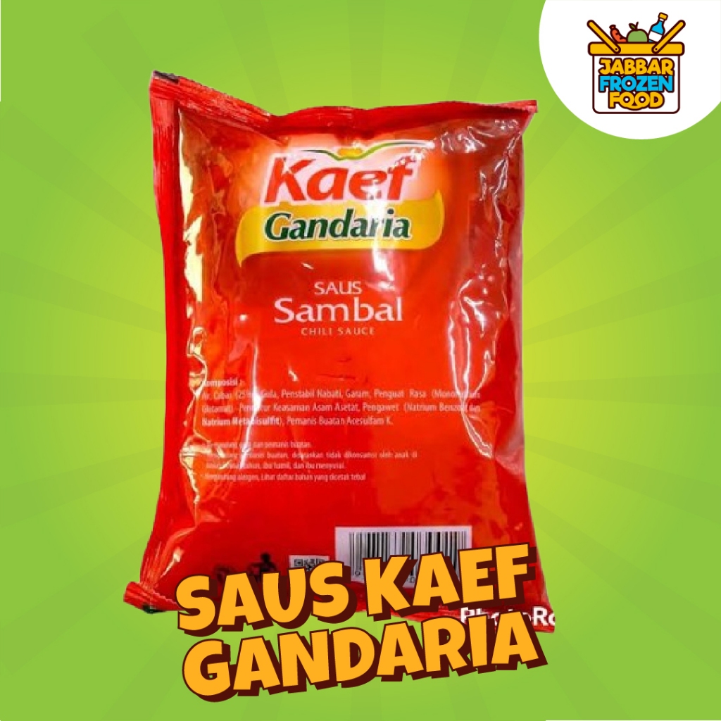 Jual Saus Sambal KAEF GANDARIA kemasan 1 kg | Shopee Indonesia
