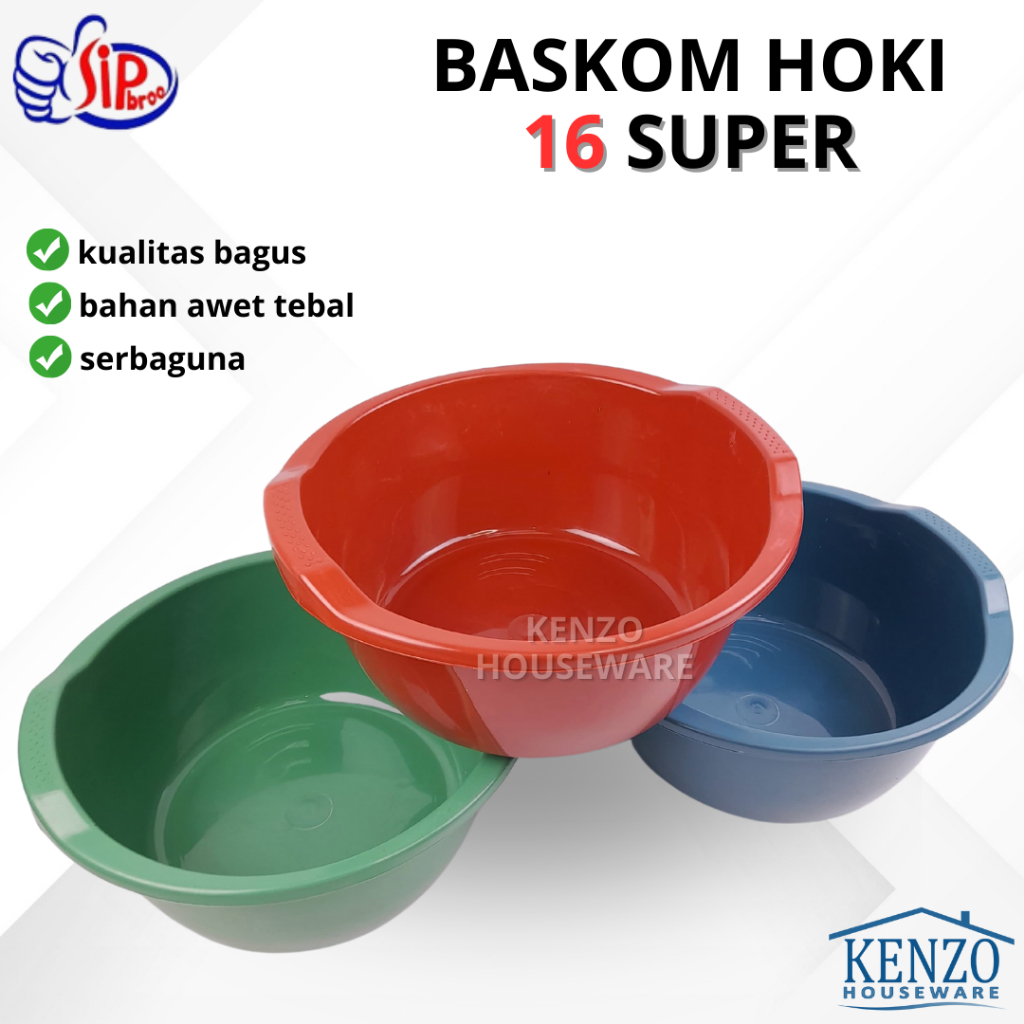 Jual Baskom 16 Bulat Adonan Bak Warna Besar Basin Jumbo Serbaguna ...