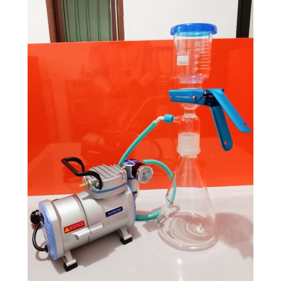 Jual Set for Laboratory Filtration Vacuum Pump Rocker dan Glass ...