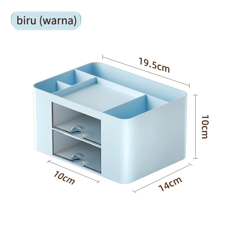 Jual Rak Kosmetik Storage Multifungsi/Desk Organizer Rak Laci Plastik ...