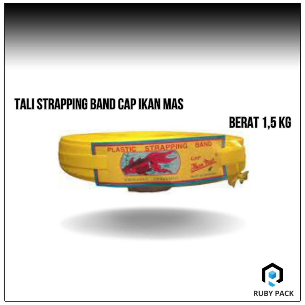 Jual Tali Starpping Band / Tali Kuning Cap Ikan Mas 1,5 Kg | Shopee ...