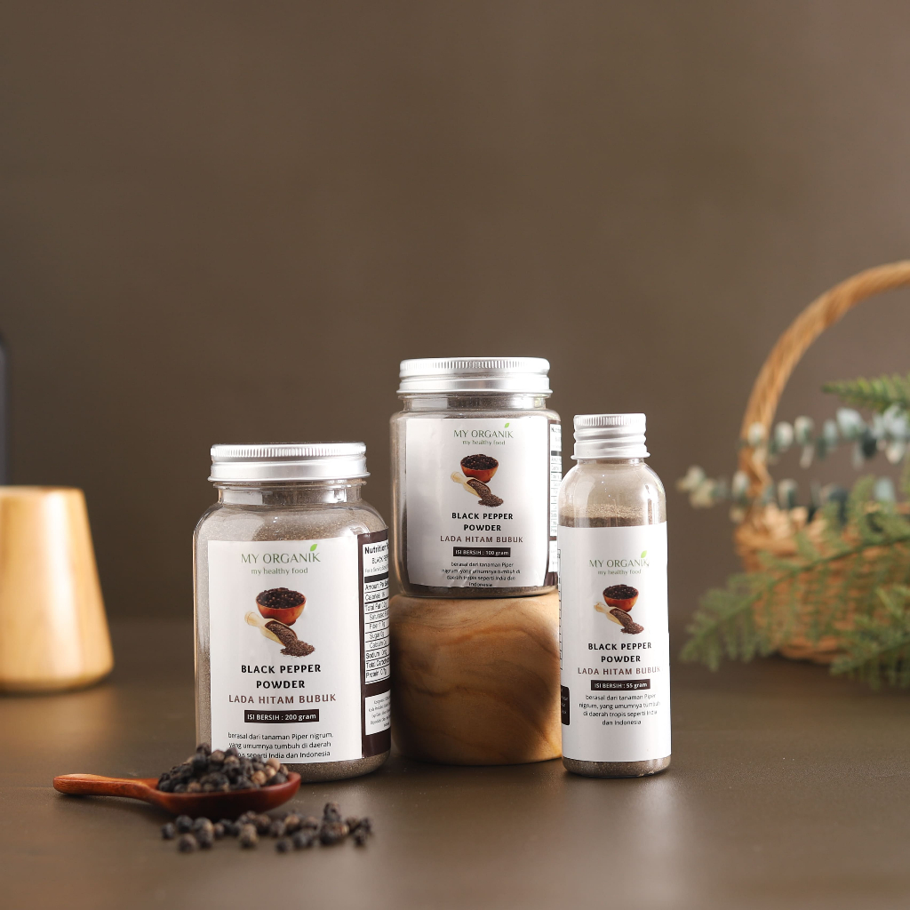 Jual My Organik Lada Hitam Bubuk Botol Black Pepper Powder Premium ...