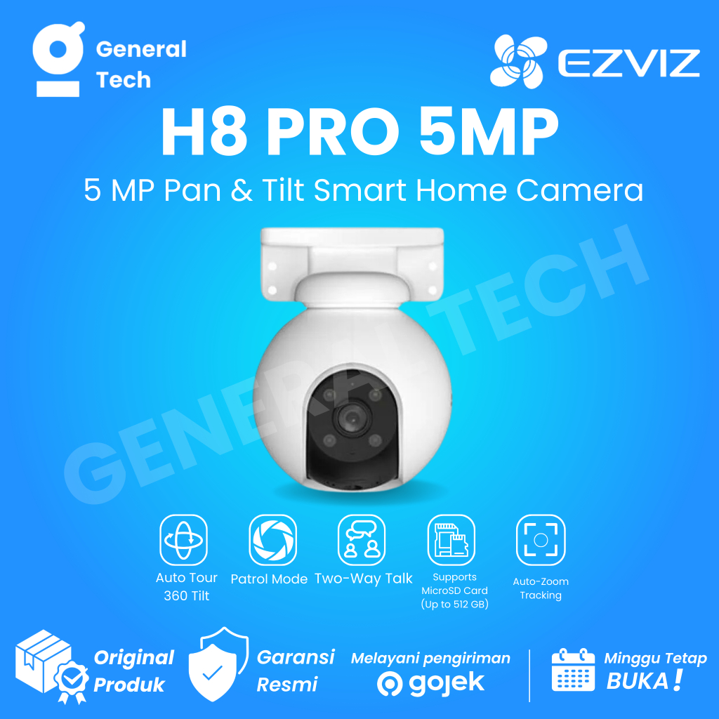 Jual EZVIZ H8 PRO 5MP IP Cam Smart CCTV | Shopee Indonesia