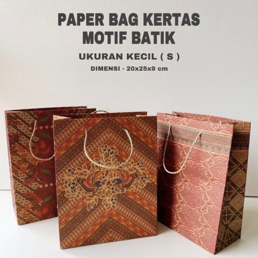 Jual BOS Hand Bag Kertas MT-Batik/Paper Bag/Goodie Bag/Tas Kue Kertas ...