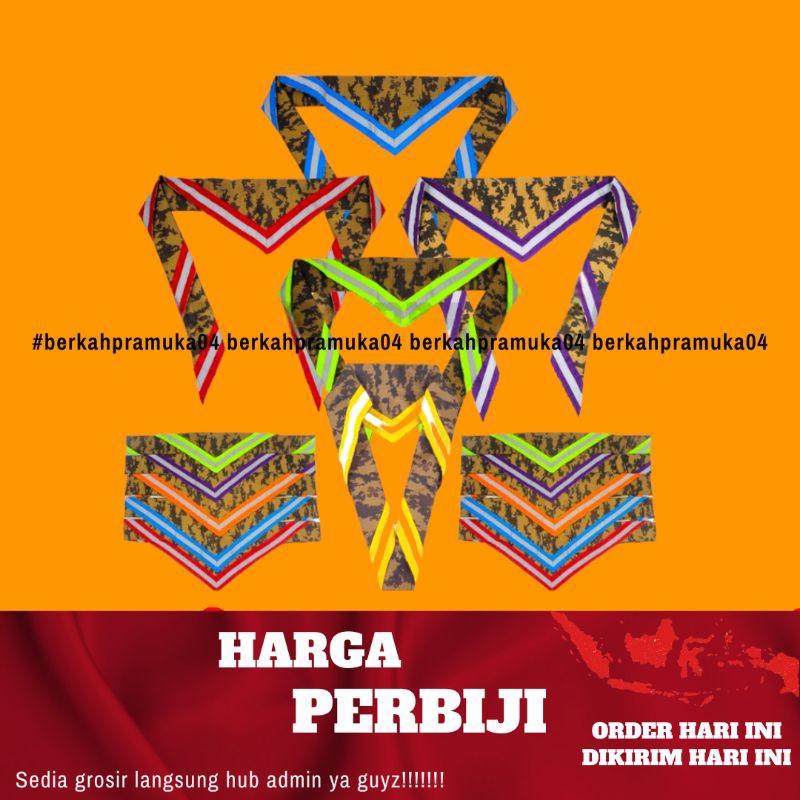 Jual Slayer syal scraft loreng pramuka list menyala (Bijian) | Shopee ...