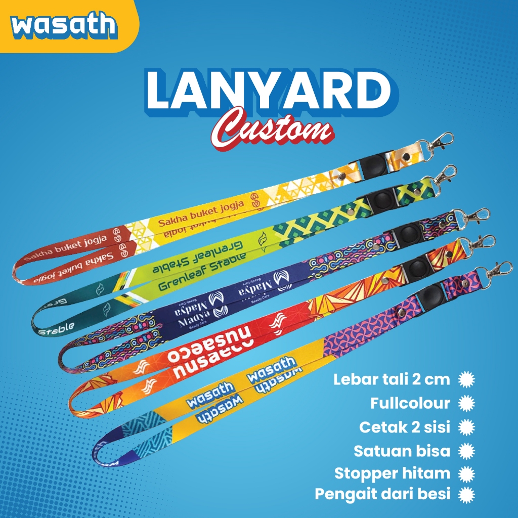 Jual lanyard custom - custom tali lanyard - cetak lanyard - cetak ...