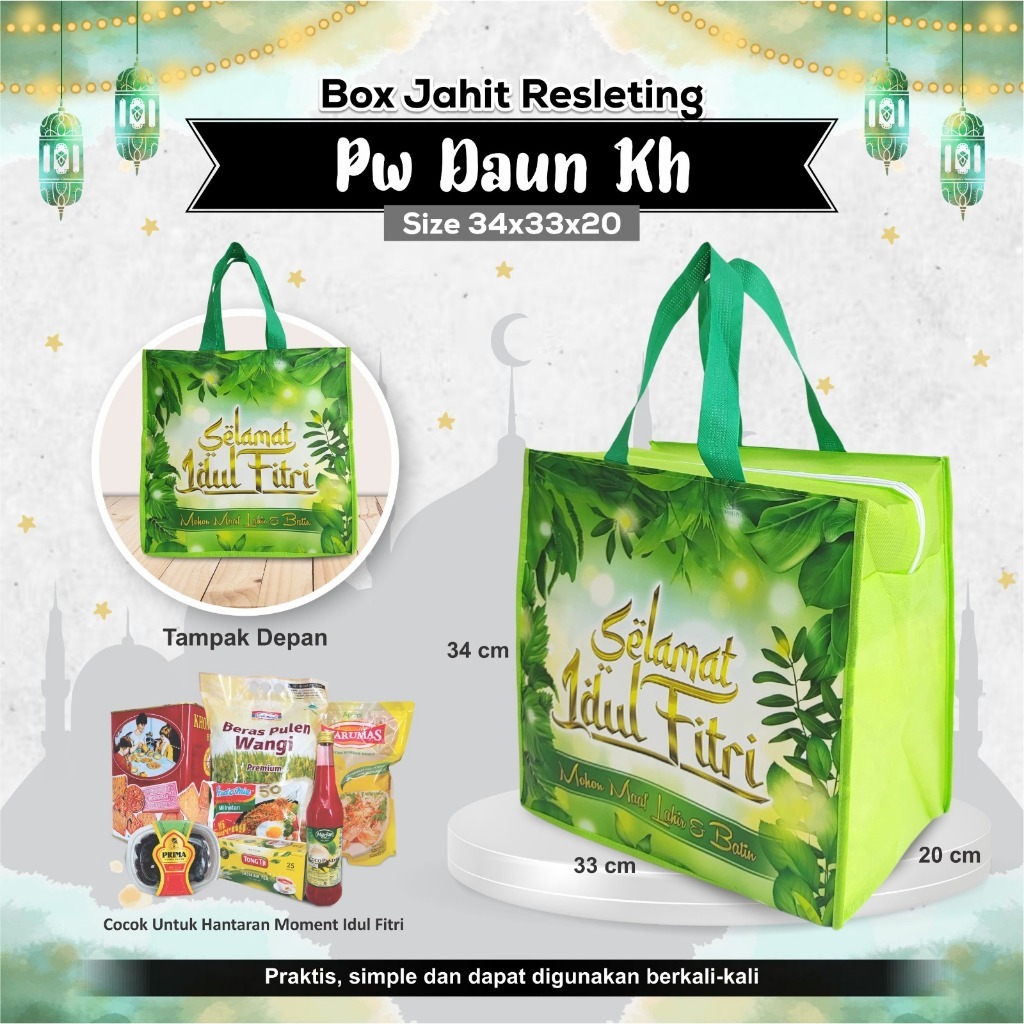Jual Tas Hampers Lebaran Premium Tas Parcel Lebaran Tas Box Resleting ...