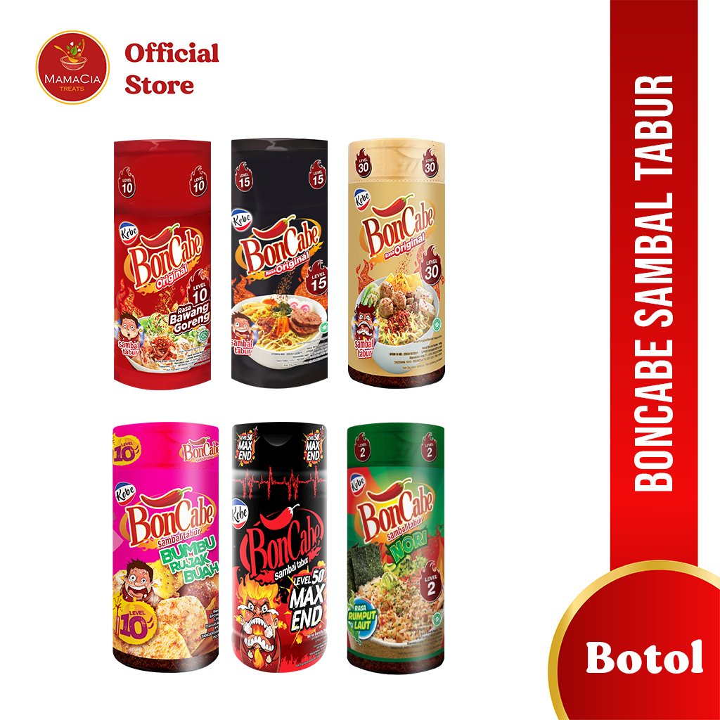 Jual Kobe Boncabe Sambal Tabur Botol Level 10 15 30 50 Cabe Tabur Bubuk ...