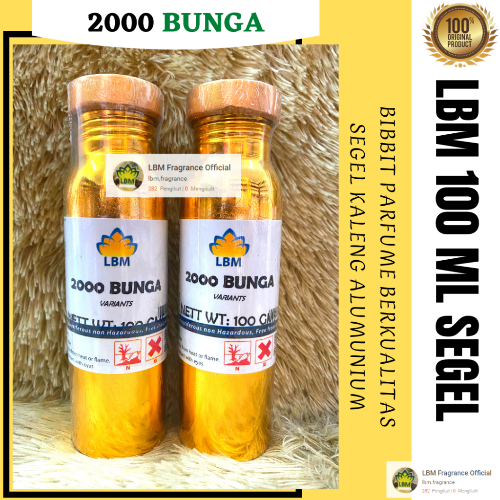 Jual Biang Parfum Arabian 2000 BUNGA Packing 100 ML SEGEL LBM Fragrance ...