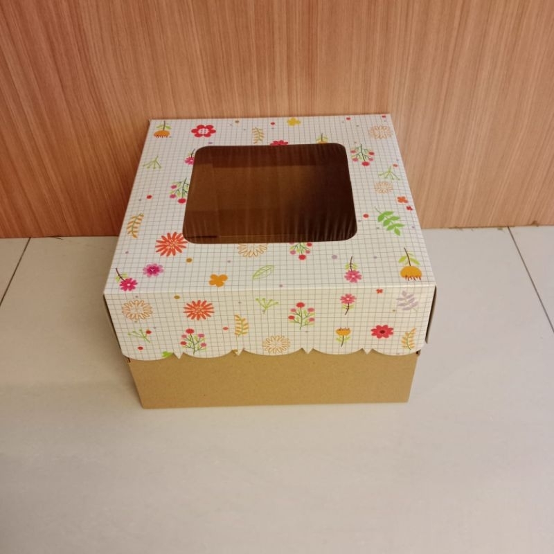 Jual Dus Traja corugated/Box kue/Box Motif Bunga Box Lapis Legit ...