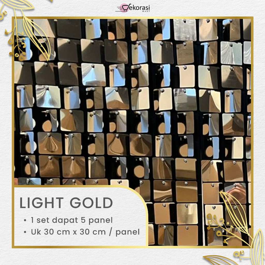 Jual 5 PANEL TERMURAH Square Sequin Tile Backdrop / Sequin Backdrop ...