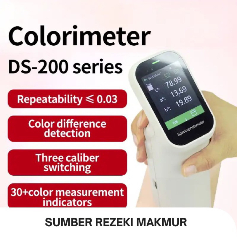 Jual Colorimeter Color Reader Analyzer Warna DS200 Colour Tester DS-200 ...