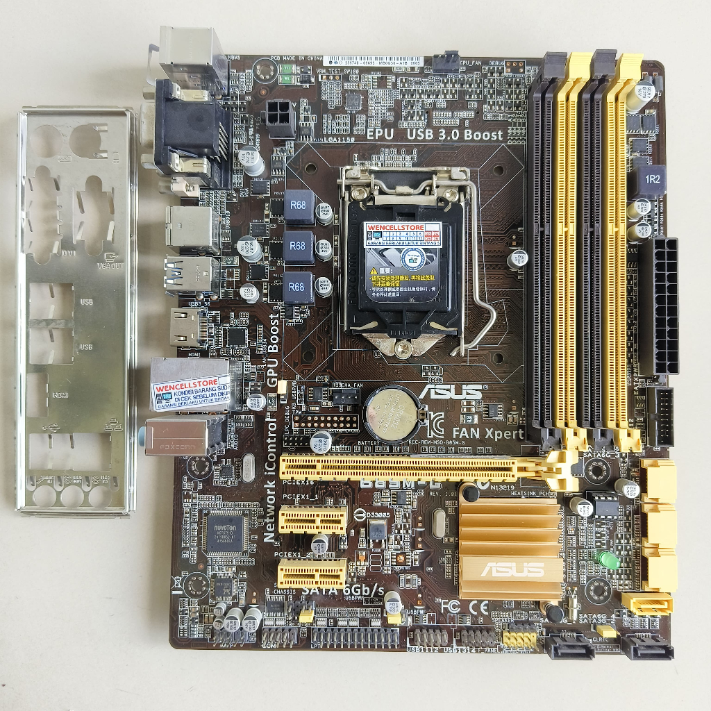 Jual MOTHERBOARD GAMING ASUS B85M-G LGA 1150 DDR3 | Shopee Indonesia