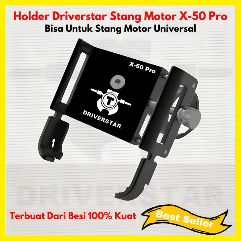 Jual Holder Stang Motor Driverstar X-50 Pro Full Besi Penyangga Hp ...