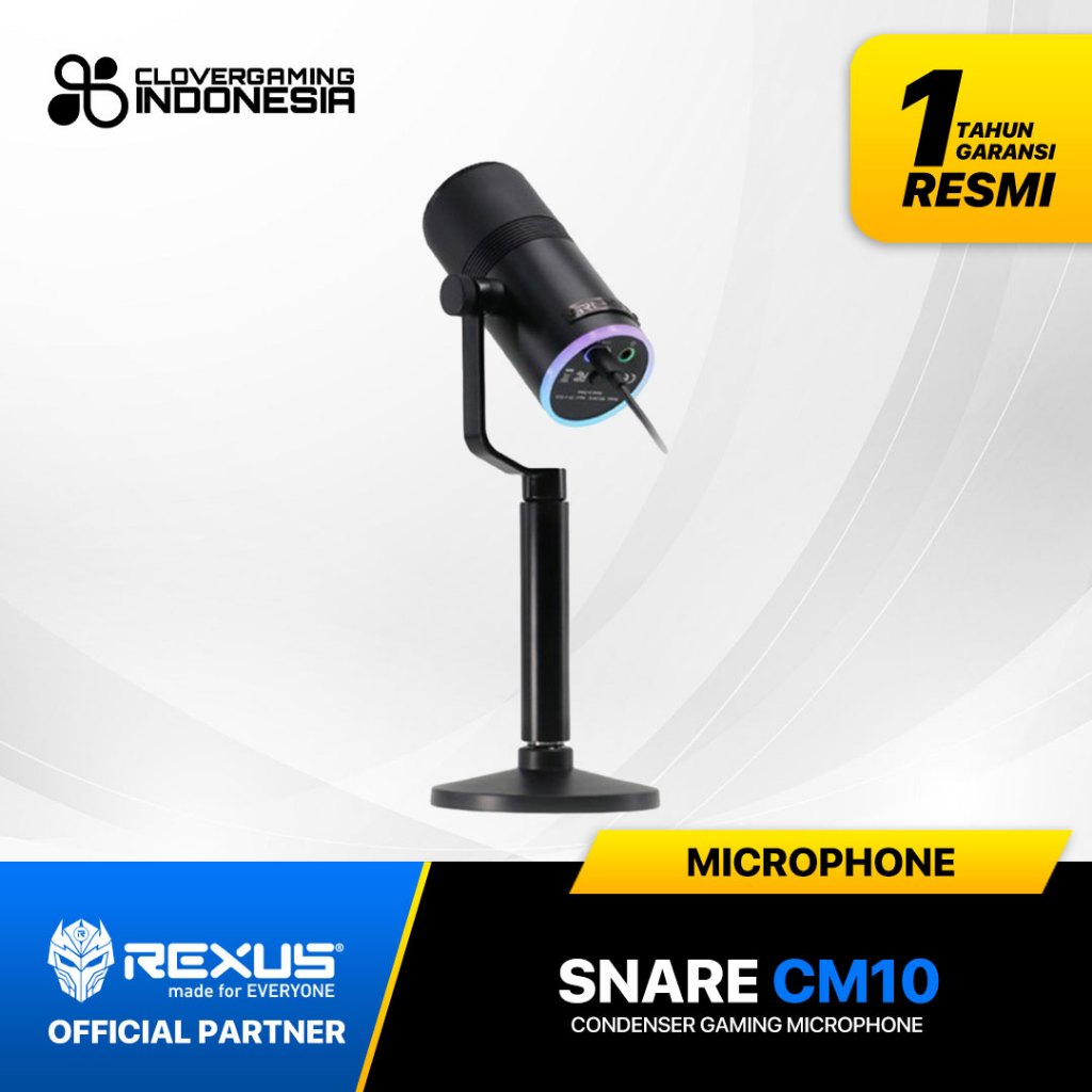 Jual Rexus CM10 / CM-01 Snare Wired Microphone Condenser Mic Computer ...