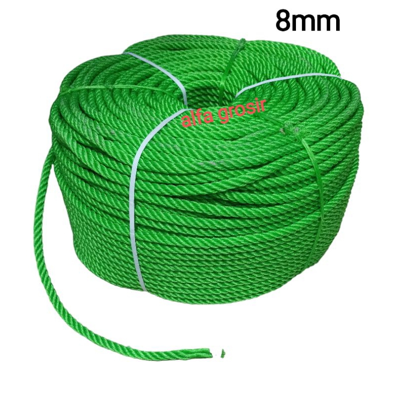 Jual TALI TAMBANG PLASTIK 8mm ( harga 1 meter) / TALI NILON 8mm ...