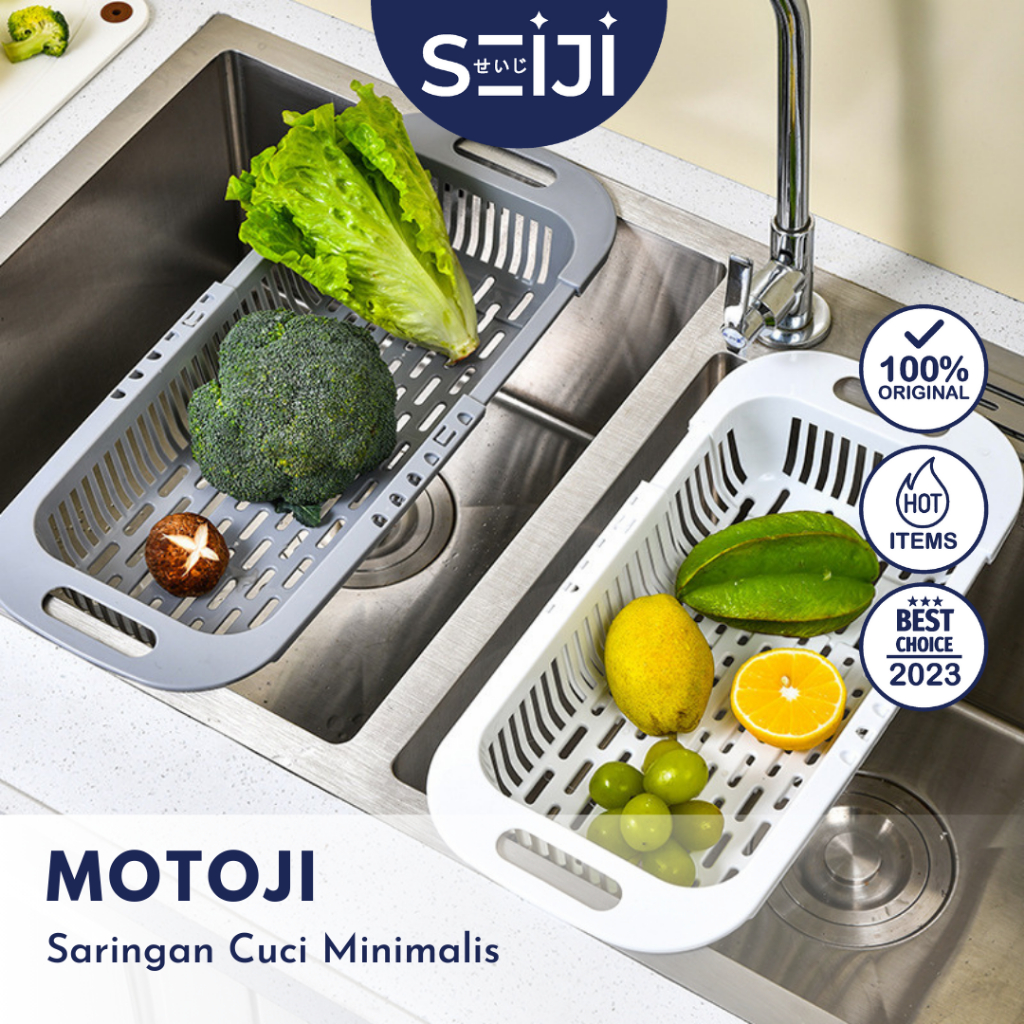 Jual 【SEIJI】MOTOJI Wadah Cuci Buah Serbaguna Tempat Cuci Sayur ...