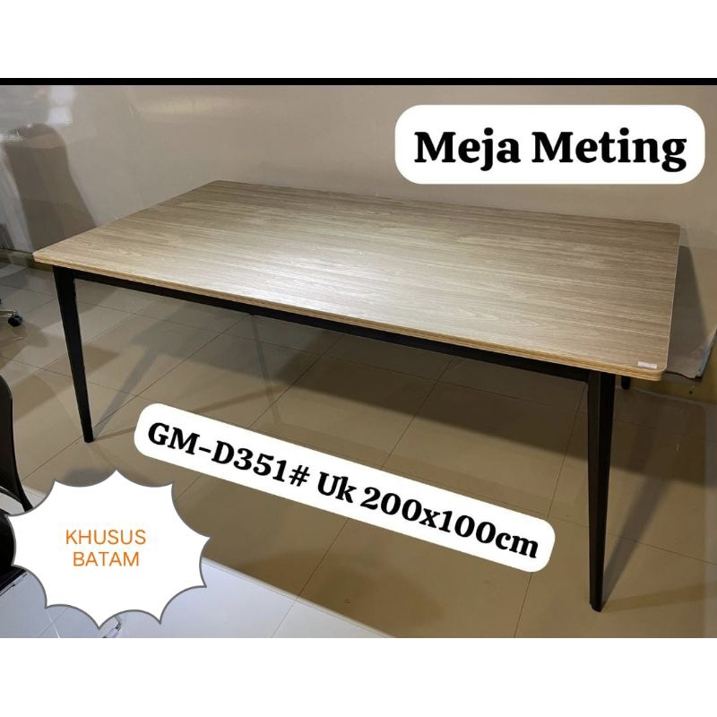 Jual MEJA MEETING / MEJA RAPAT / MEJA OFFICE GM-D351 UKURAN 200 X 100 ...