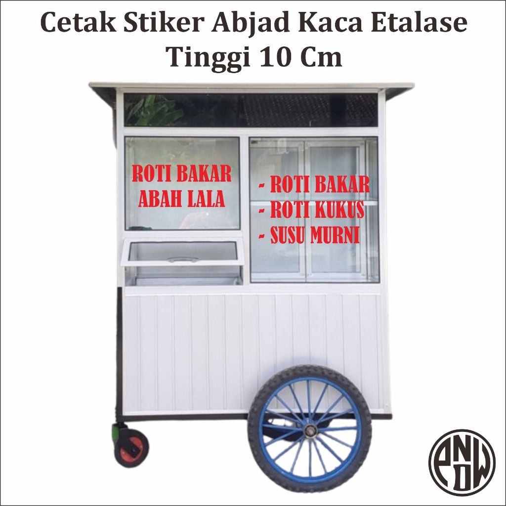 Jual Sticker Stiker Abjad Kaca Etalase Gerobak Ukuran Tinggi 10 Cm ...