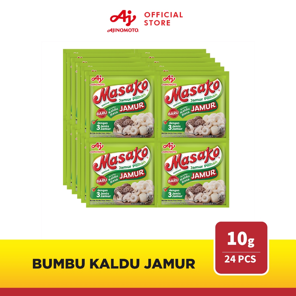 Jual Masako® Bumbu Kaldu Rasa Jamur 10g (24 pcs) | Shopee Indonesia