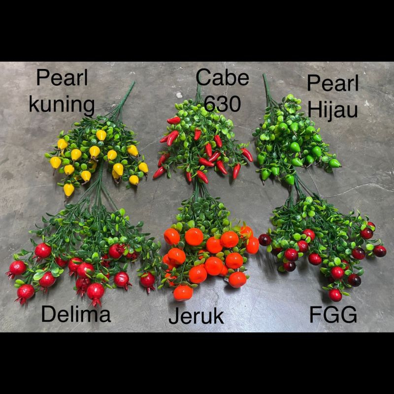 Jual Buah plastik / Buah hiasan / Tanaman Buah Artificial / Bunga Buah ...