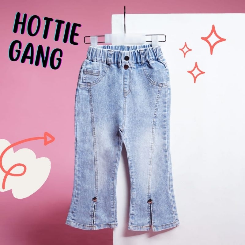 Jual Celana Cutbray Panjang Jeans Anak Perempuan Highwaist Denim Cewe ...