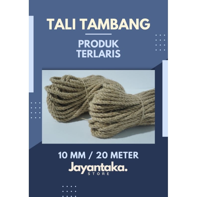 Jual Tali Tambang goni 10mm panjang 20 meter / Tali Tambang kerajinan ...