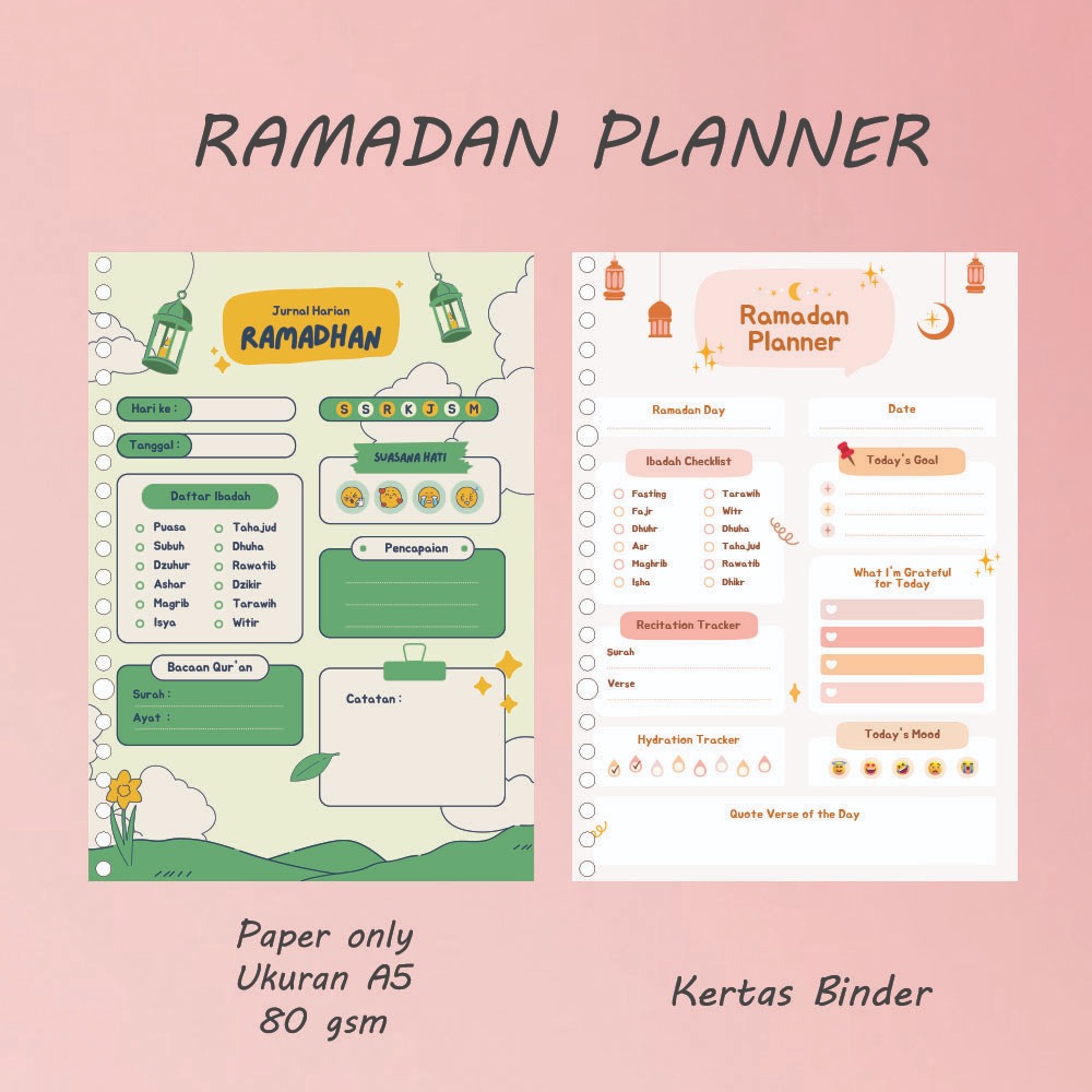 Jual Ramadan planner/Jurnal ramadan/Daily ramadan/Harian ramadan/ibadah ...