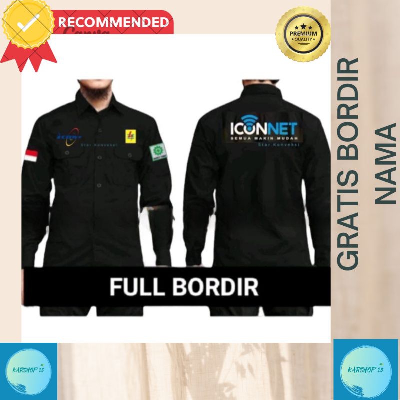 Jual Seragam Kemeja ICONNET PLN BUMN PDH PDL Baju ICONNET PLN Lengan ...