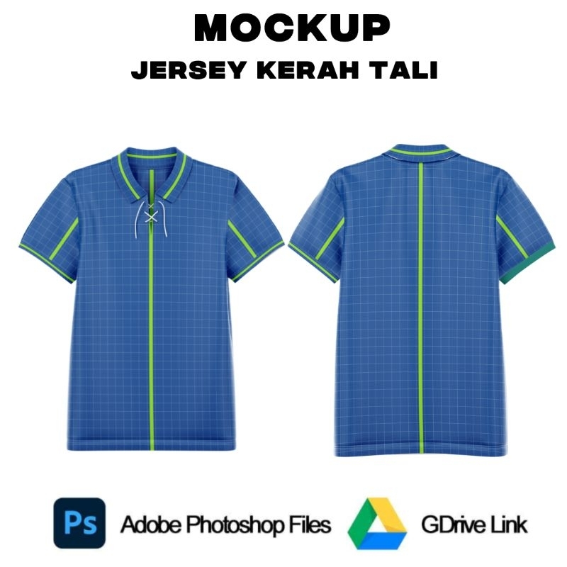 Jual Mockup Jersey Kerah Tali | PSD Photoshop | Shopee Indonesia
