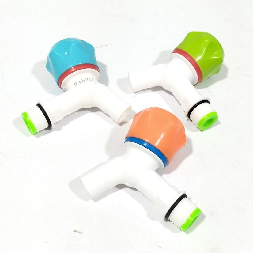Jual Kran jempol putar tembok 1/2" / Keran air pvc plastik 1/2 inch ...