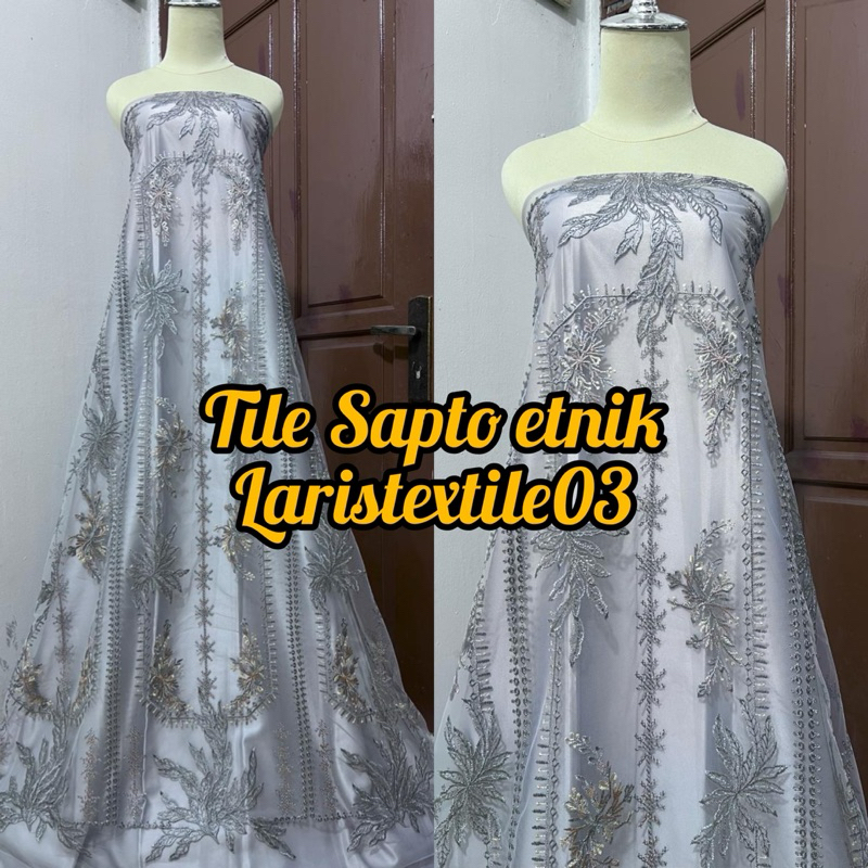 Jual KAIN TILE SAPTO ETNIK / TILE KOTAK / TILE BORDIR / TILE ELISAB ...