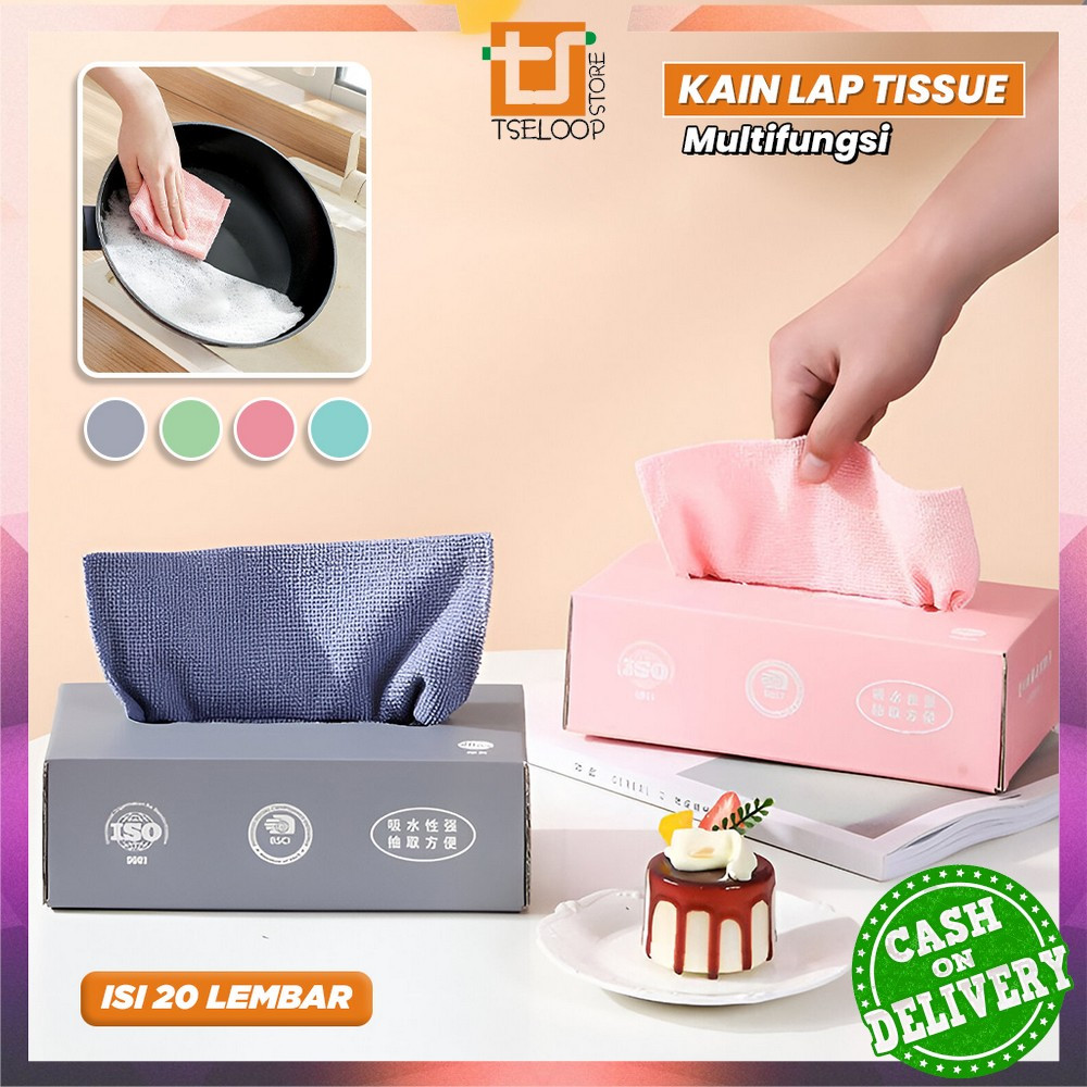 Jual OFM-C1015 Tisu Kain Lap Serap Minyak Isi 20Lembar Pembersih Alat ...