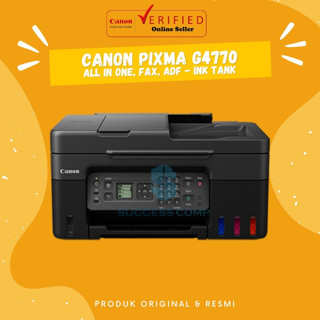 Jual Printer Canon PIXMA G4770 G 4770 All In One Fax WiFi ADF | Shopee ...
