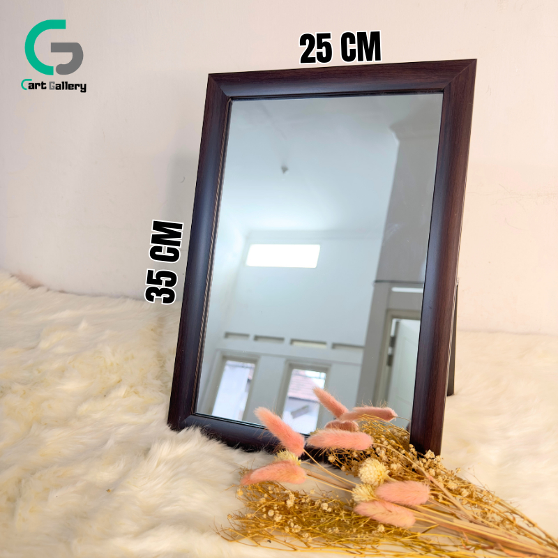 Jual Cermin Kaca Mirror Standing Aesthetic 35 X 25 cm Meja Rias Kamar ...