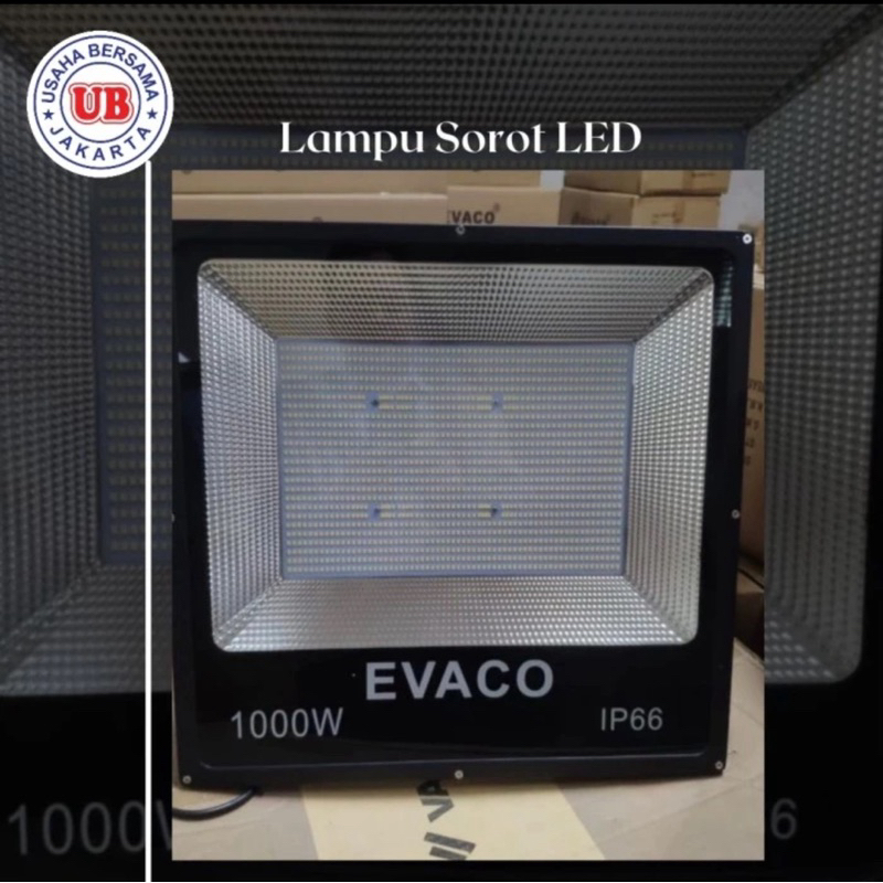 Jual lampu sorot LED 1000W floodlight lampu tembak 1000w Evaco | Shopee Indonesia