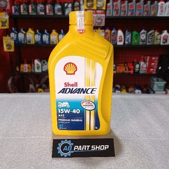 Jual OLI SHELL ADVANCE 4T AX5 15W 40 1L ORIGINAL | Shopee Indonesia