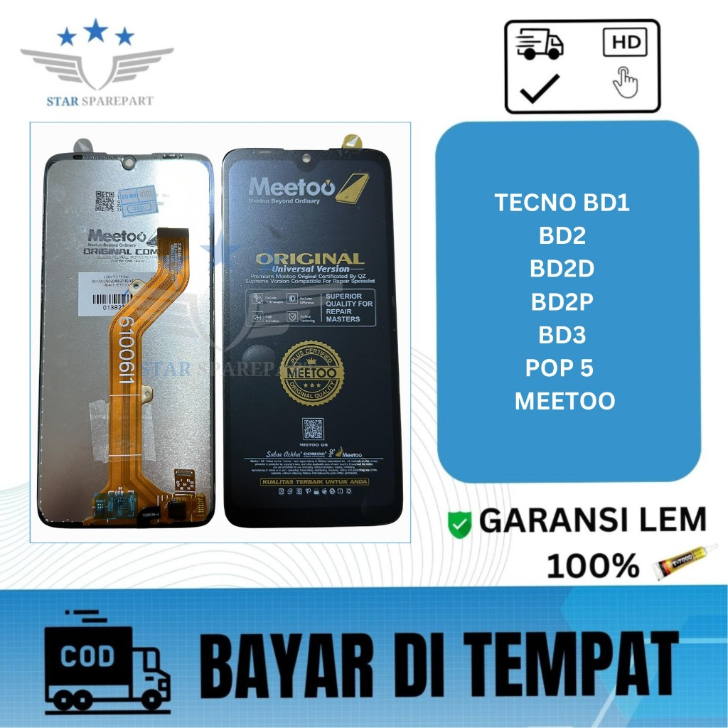 Jual LCD TOUCHSCREEN TECNO BD1 / BD2 / BD2D / BD2P / BD3 / POP 5 ...