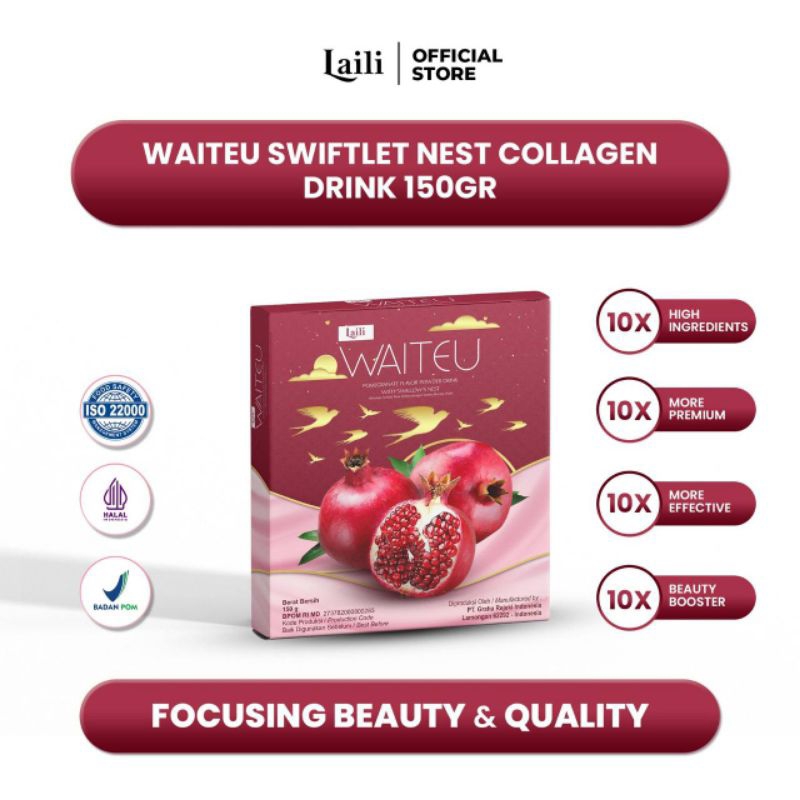 Jual Minuman kolagen Laili waiteu dengan sarang burung walet original ...